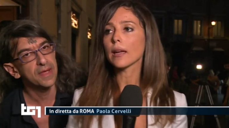 Gabriele Paolini al Tg1 con tatuaggio in fronte: Cervelli in fuga? Video