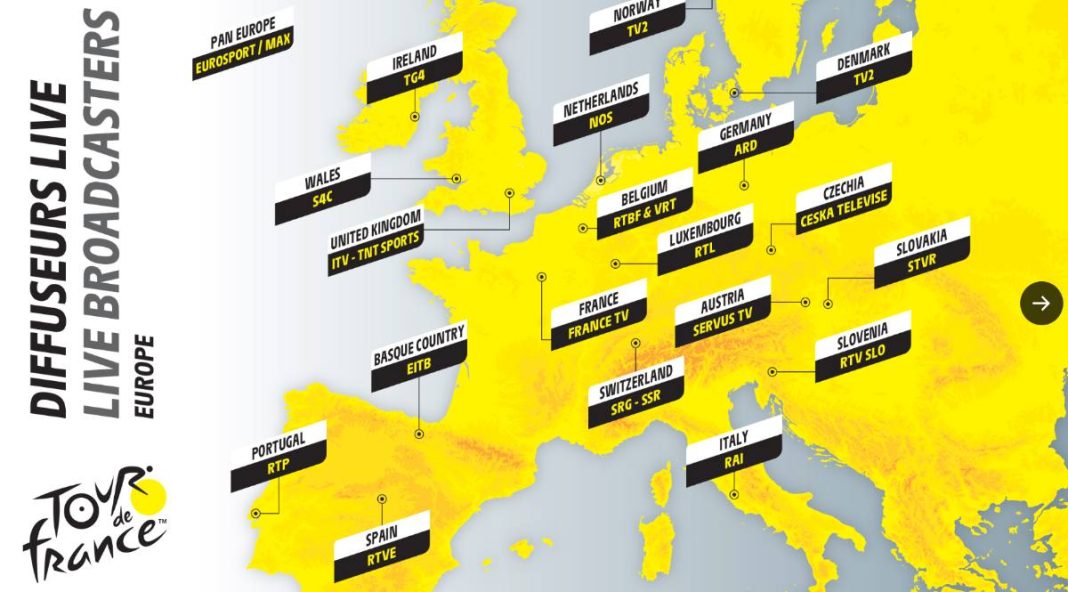 Tour de France 2025, quando e dove seguirlo in tv in chiaro e streaming